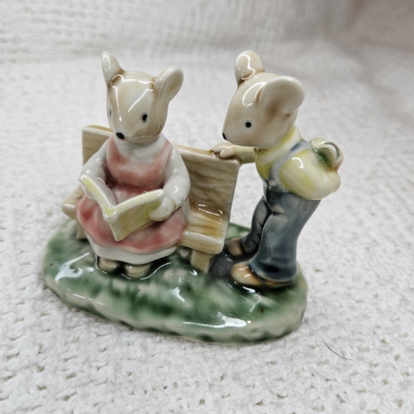 Source Unknown | Accents | Vintage Antique Mice Boy Girl Porcelain ...